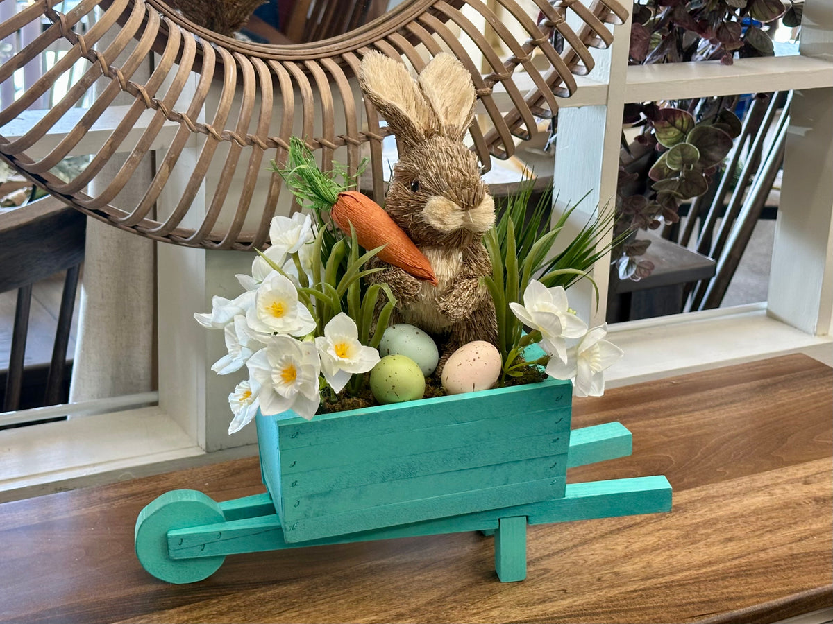 Easter Wagon with Bunny & Daffodils – Kimco for the Home